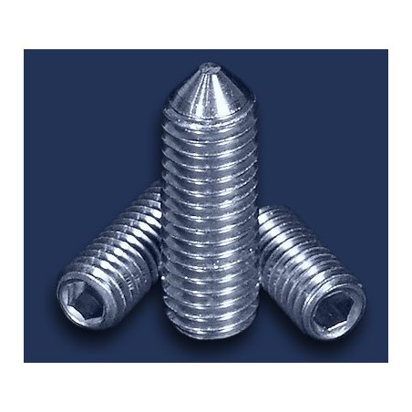 wkręt M 3x8 DIN 914 A2 dociskowy nierdzewny imbus